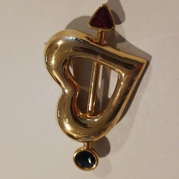 Monet | Jewelry | Monet Heart Pin | Poshmark
